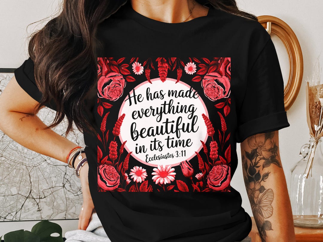 Bible Verse Wall Art, He Has Made Everything Beautiful in Its Time ...