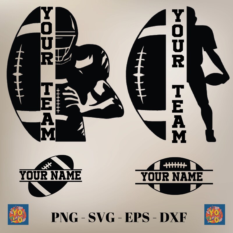 Football Name Svg - Etsy