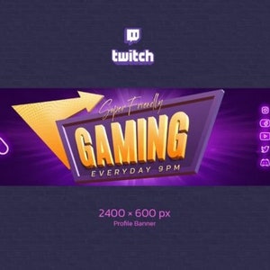 Twitch Gaming Kit, OVERLAYS Stream Animated Neon Style Twitch Package ...