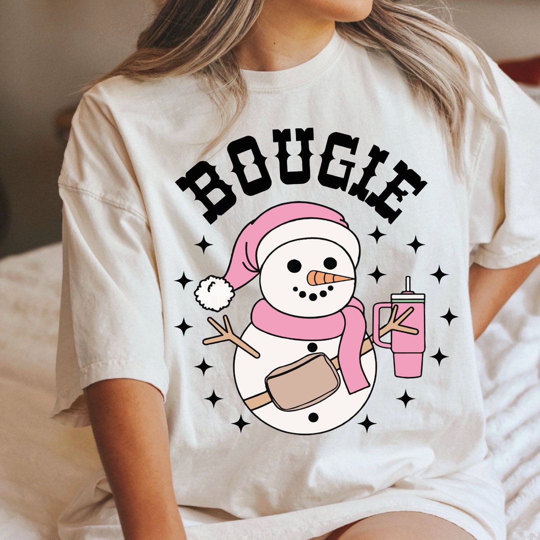 Boojee Snowman Bougie Snowman Stanley Tumbler Belt Bag Inspired PNG ...