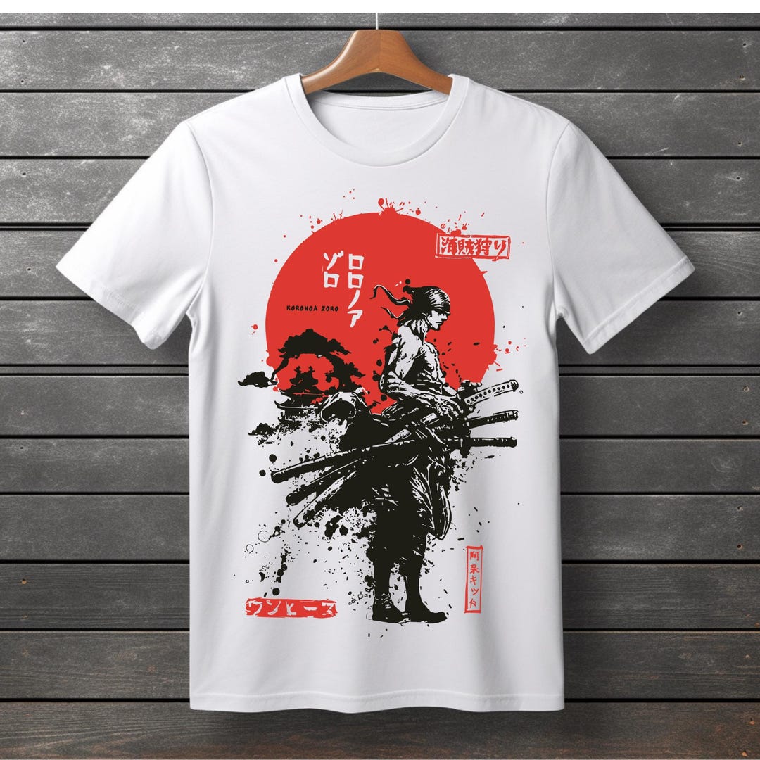 Roronoa Zoro One Piece PNG, 90s Anime, One Piece Shirt, One Piece ...