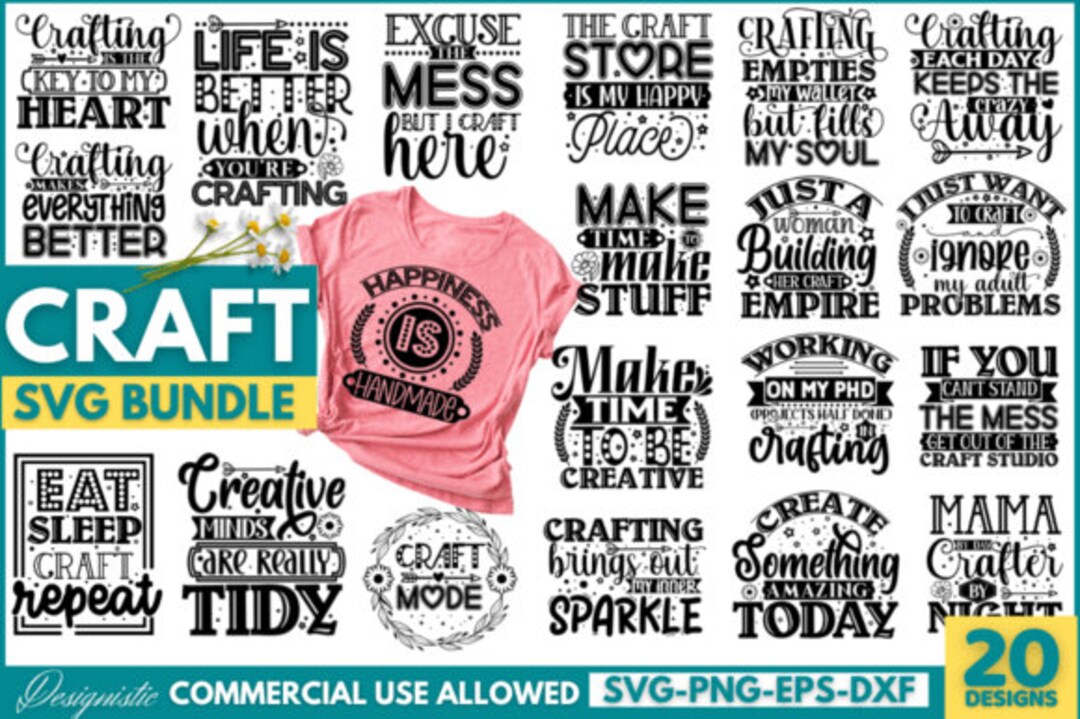 Crafting Svg Bundle, Craft Svg Design, Cuttables, Crafters SVG Bundle ...