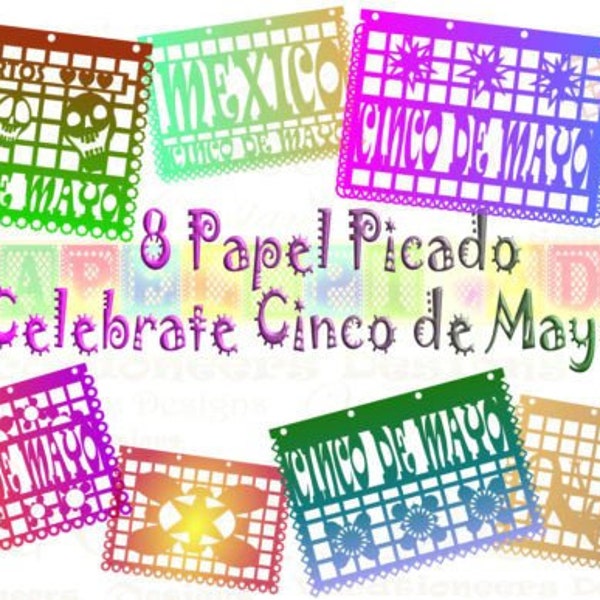 Papel Picado Clipart - Etsy