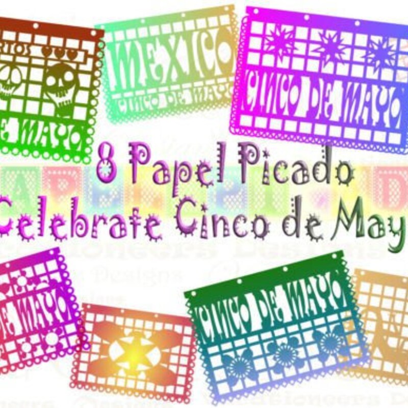 Papel Picado Clipart - Etsy