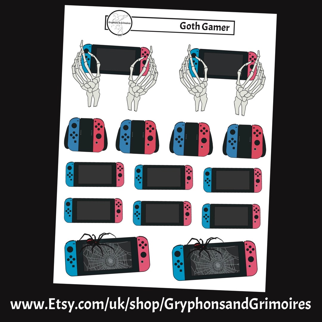 Goth Gamer Stickers - Etsy