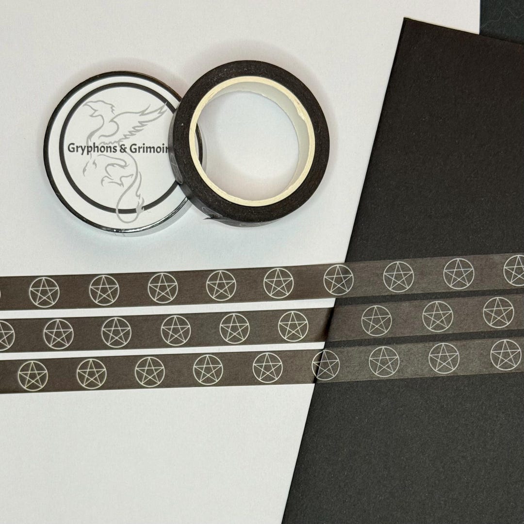 10mm Thin Pentacle Washi Tape (monotone) - Etsy