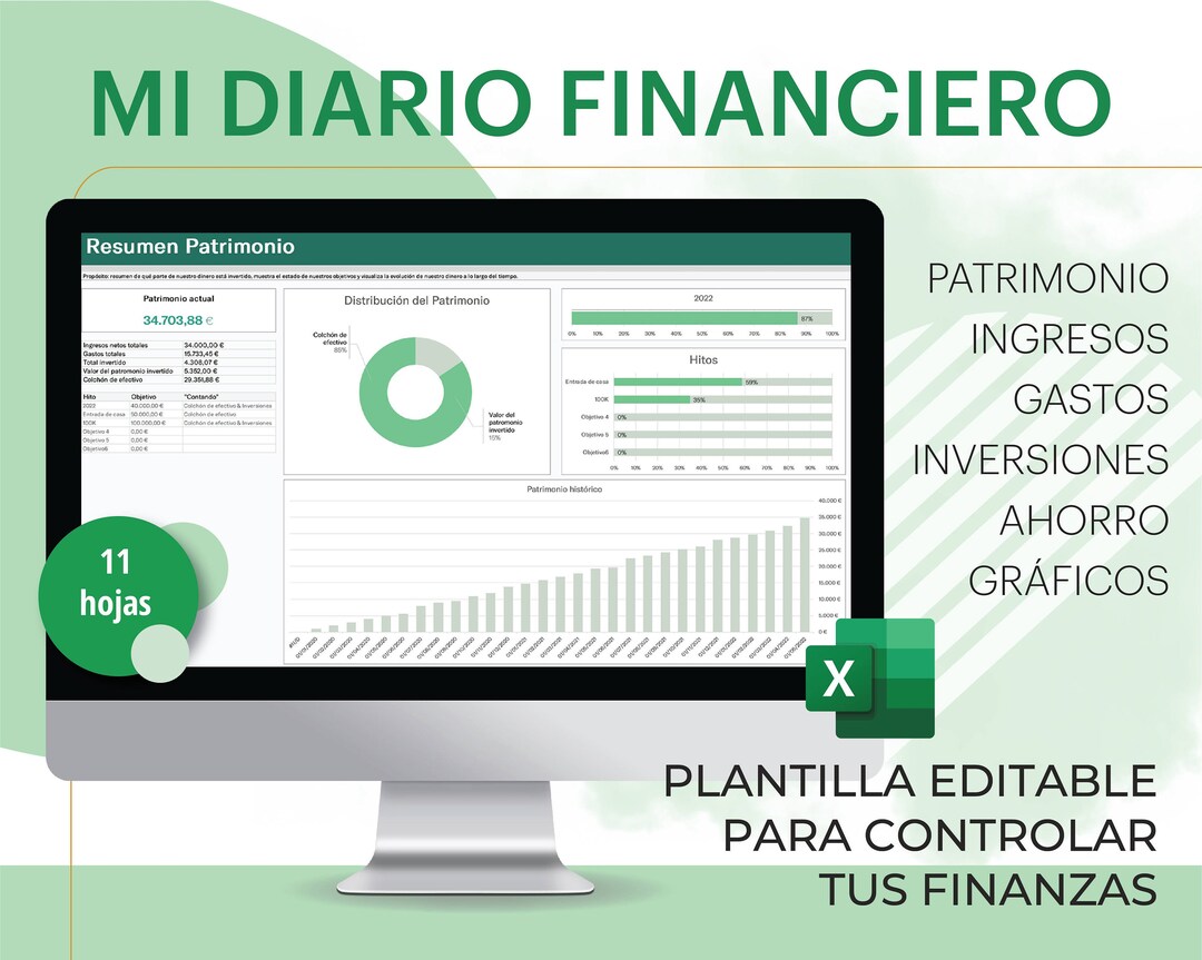 Personal Finance Tracking Template Excel 'your Financial Diary ...