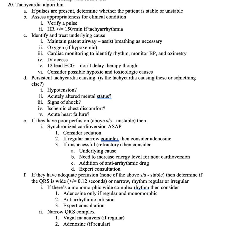 ACLS (advanced Cardiac Life Support) AHA Certification Study Guide - Etsy