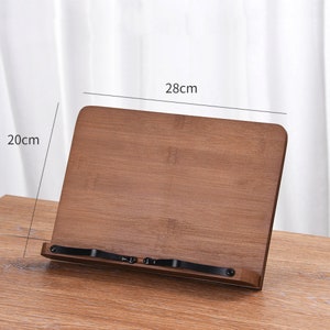 Wooden Reading Stand Multifunctional Adjustable Book Holder - Etsy
