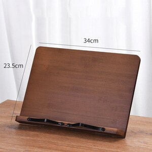 Wooden Reading Stand Multifunctional Adjustable Book Holder - Etsy