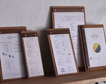 Wooden Menu Card - Etsy