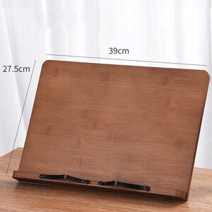 Wooden Reading Stand Multifunctional Adjustable Book Holder - Etsy