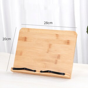 Wooden Reading Stand Multifunctional Adjustable Book Holder - Etsy