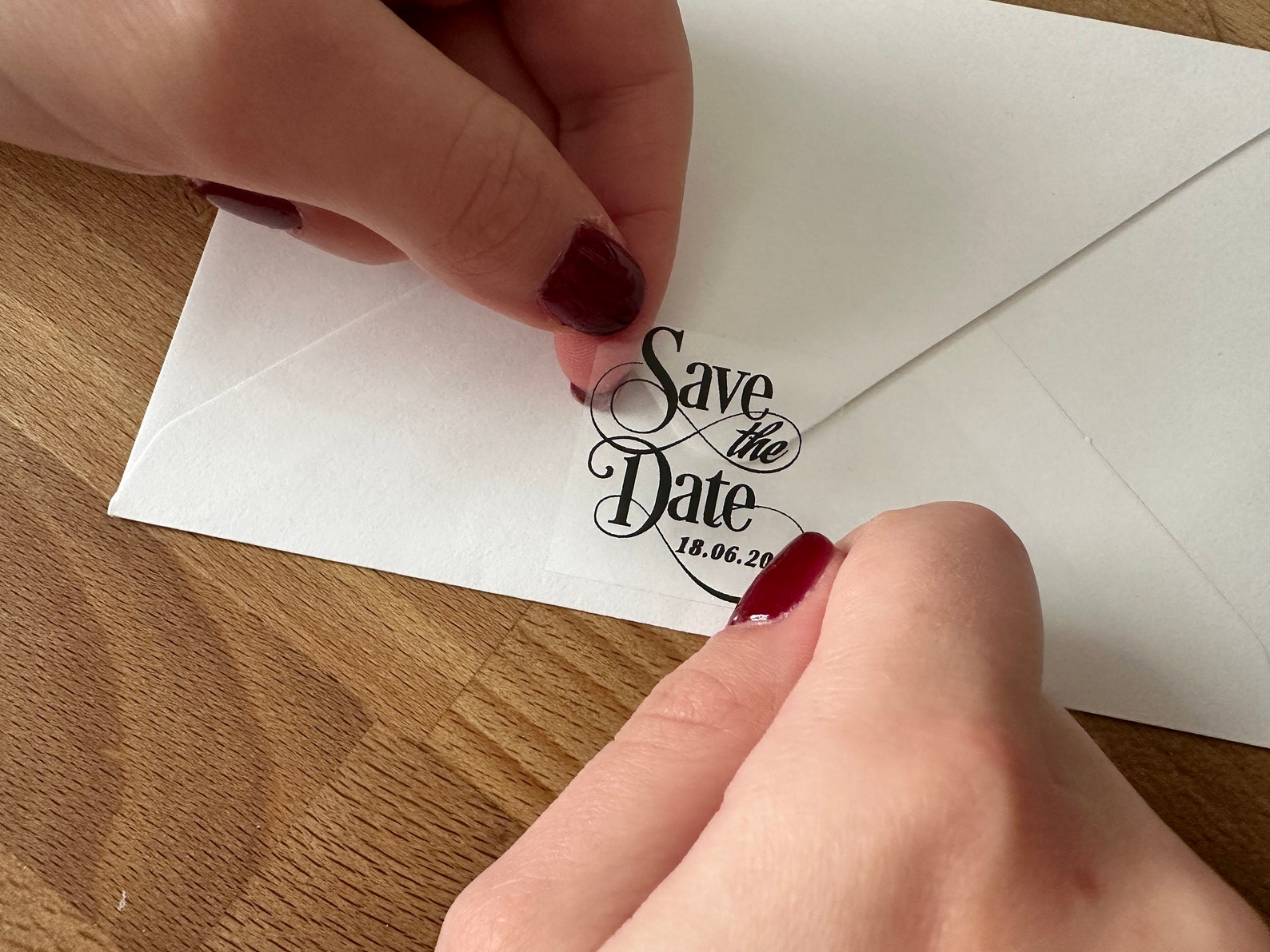 Square Wedding Stickers Customisable Date - Choice of Gold, Silver ...
