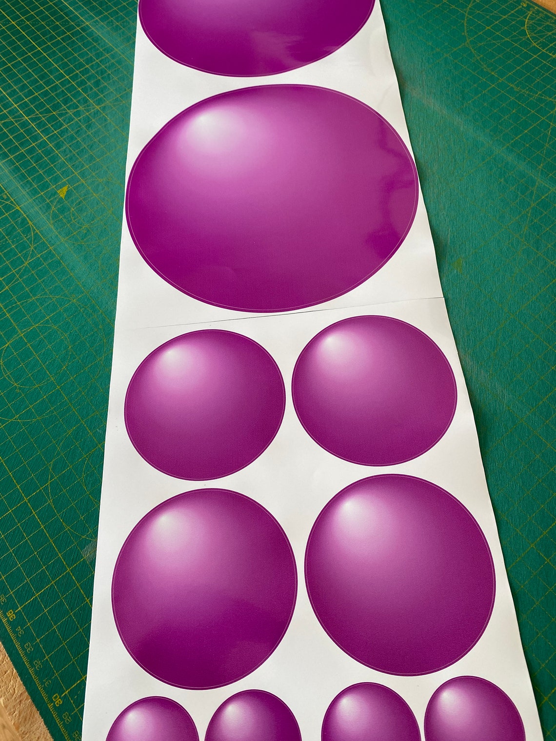 A Large Set of Multi-coloured Bubble Vinyl Stickers for Your Car ...