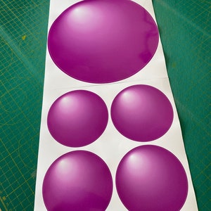 A Large Set of Multi-coloured Bubble Vinyl Stickers for Your Car ...