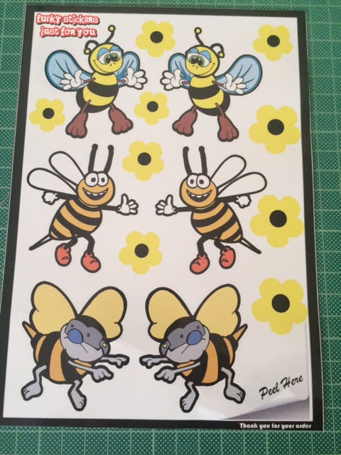 Fun Bumble Bee Stickers - Car, Laptop, Kitchen, Home Etc - Etsy