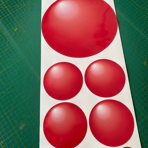 A Large Set of Multi-coloured Bubble Vinyl Stickers for Your Car ...