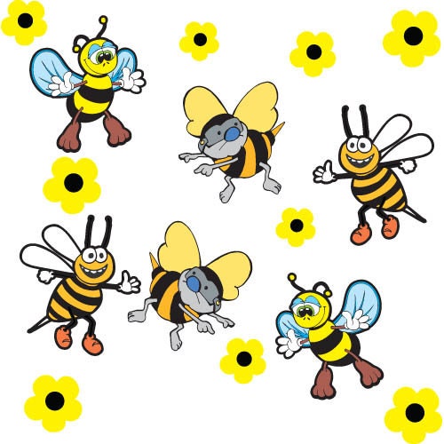 Fun Bumble Bee Stickers - Car, Laptop, Kitchen, Home Etc - Etsy