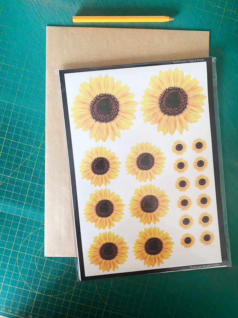 Sunflower Stickers Pack, Car, Laptop, Home. - Etsy