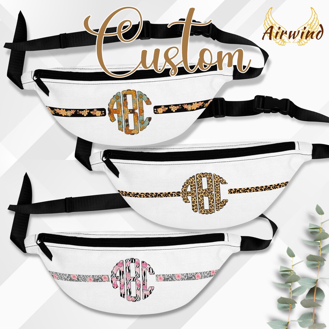 Personalized Fanny Pack, Bum Bag, Custom Monogram, Travel Bag, Hiking ...