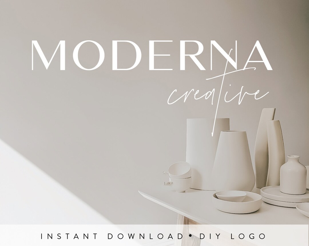 Logo Editable DIY Template, Logo Sign, Logo Design, Modern Boho Logo ...