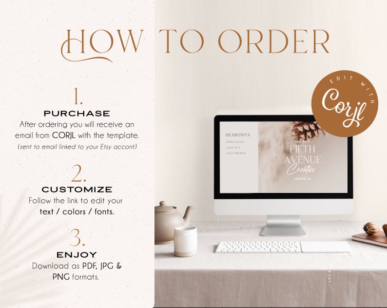 Logo Editable DIY Template Logo Sign Logo Design Modern - Etsy