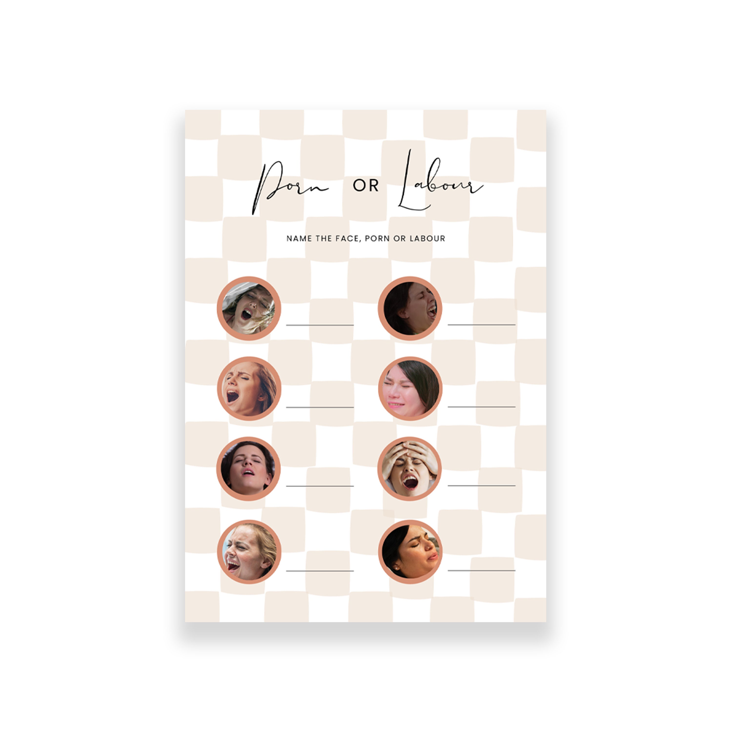 Amalie Baby Shower Game Printable Pack Beige - Etsy