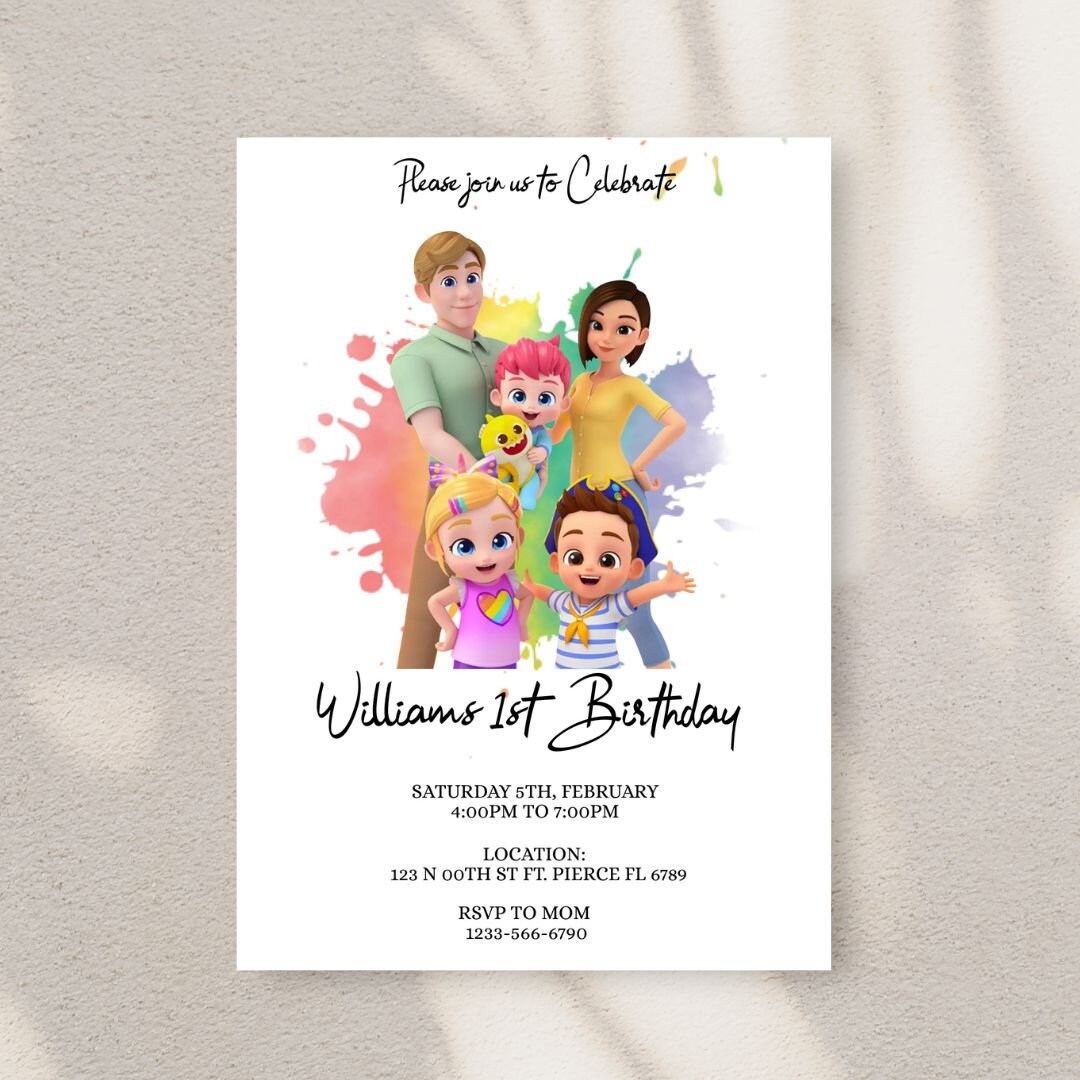 Bebe Finn Birthday Invitation - Etsy