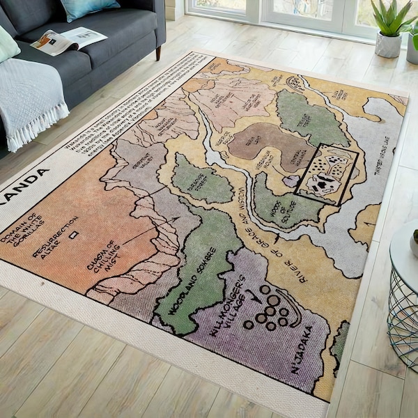 Shop World Map Rug - Etsy