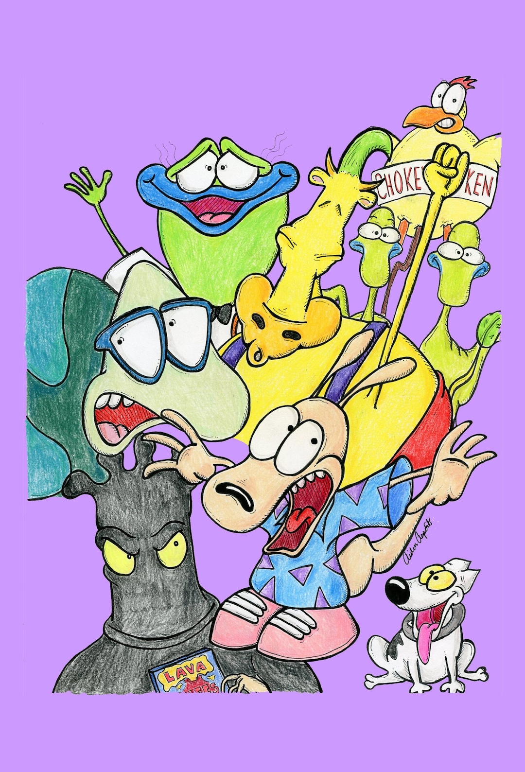 Rocko's Modern Life Print - Etsy
