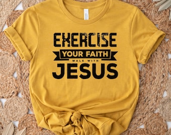 Christian Exercise T Shirts - Etsy