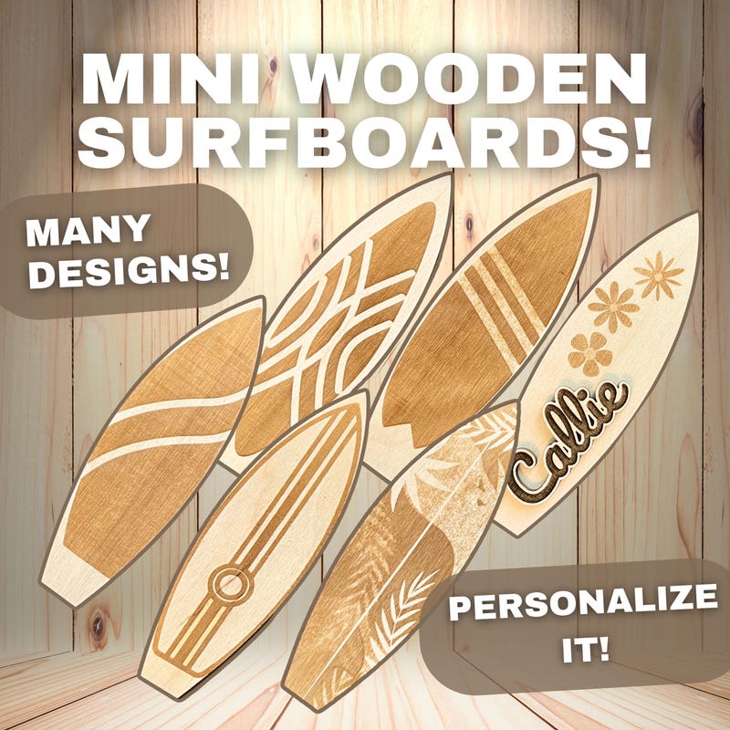 Wooden Surfboard - Etsy
