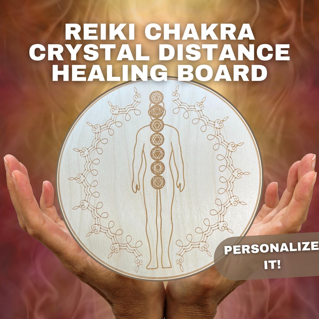 Reiki Chakra Healing Board: Birch Wood Crystal Grid, Altar Decor - Etsy