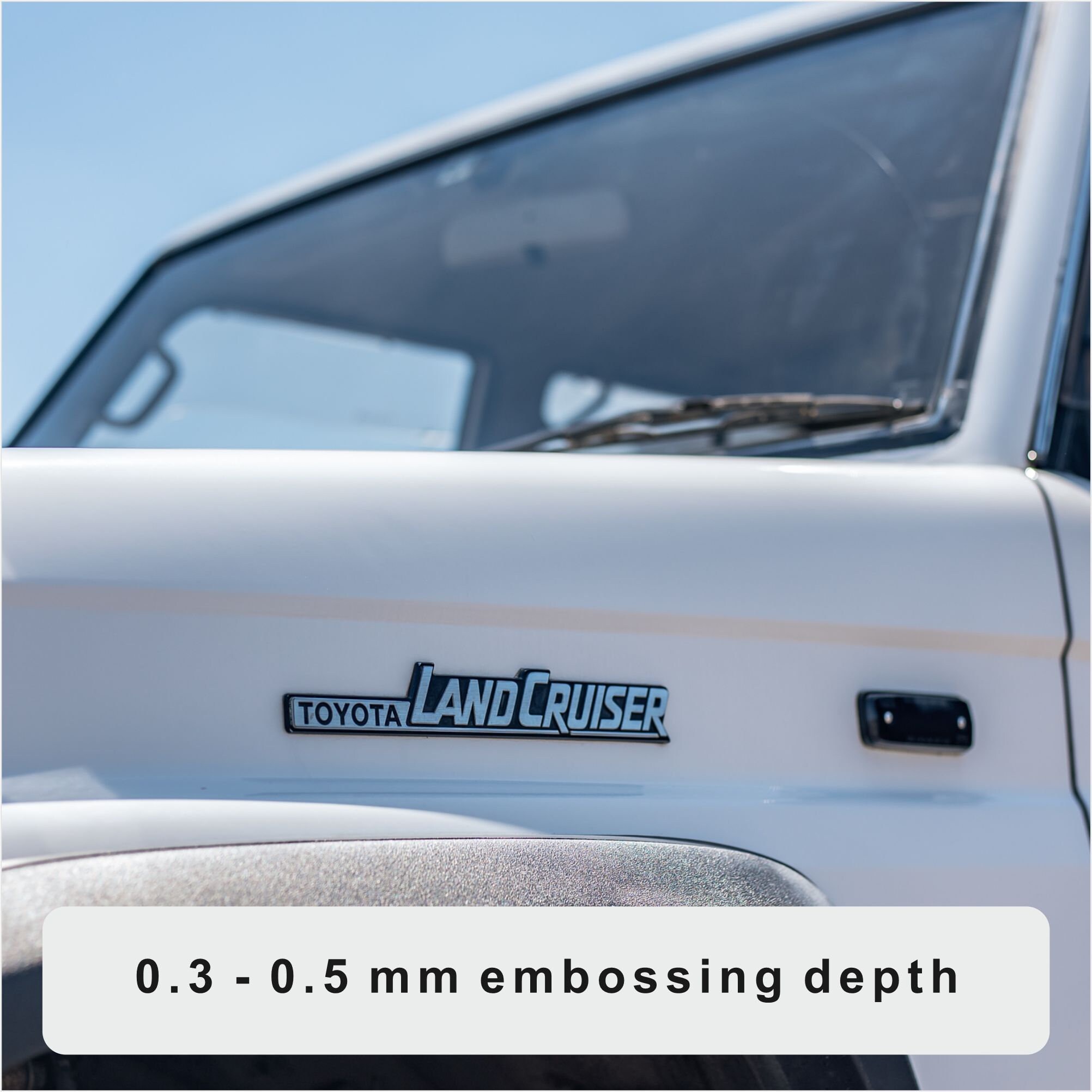 Toyota Land Cruiser Metal Badge, Land Cruiser Metal Emblem, Land ...