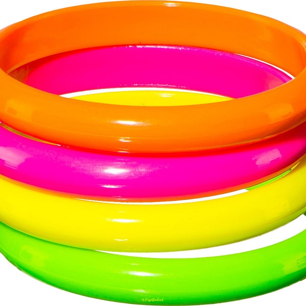 Neon Orange Bracelet - Etsy