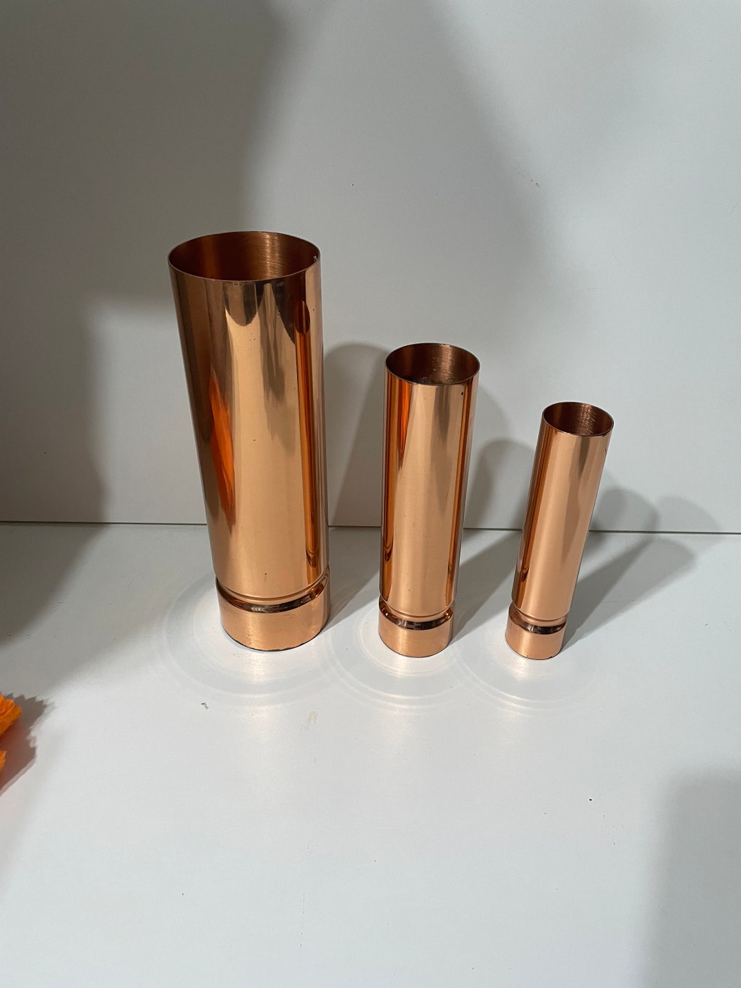 Vintage Faberware Copper Vases Set of 3 - Etsy
