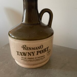 Vintage Renmano Tawny Port Empty Ceramic Jug - Etsy