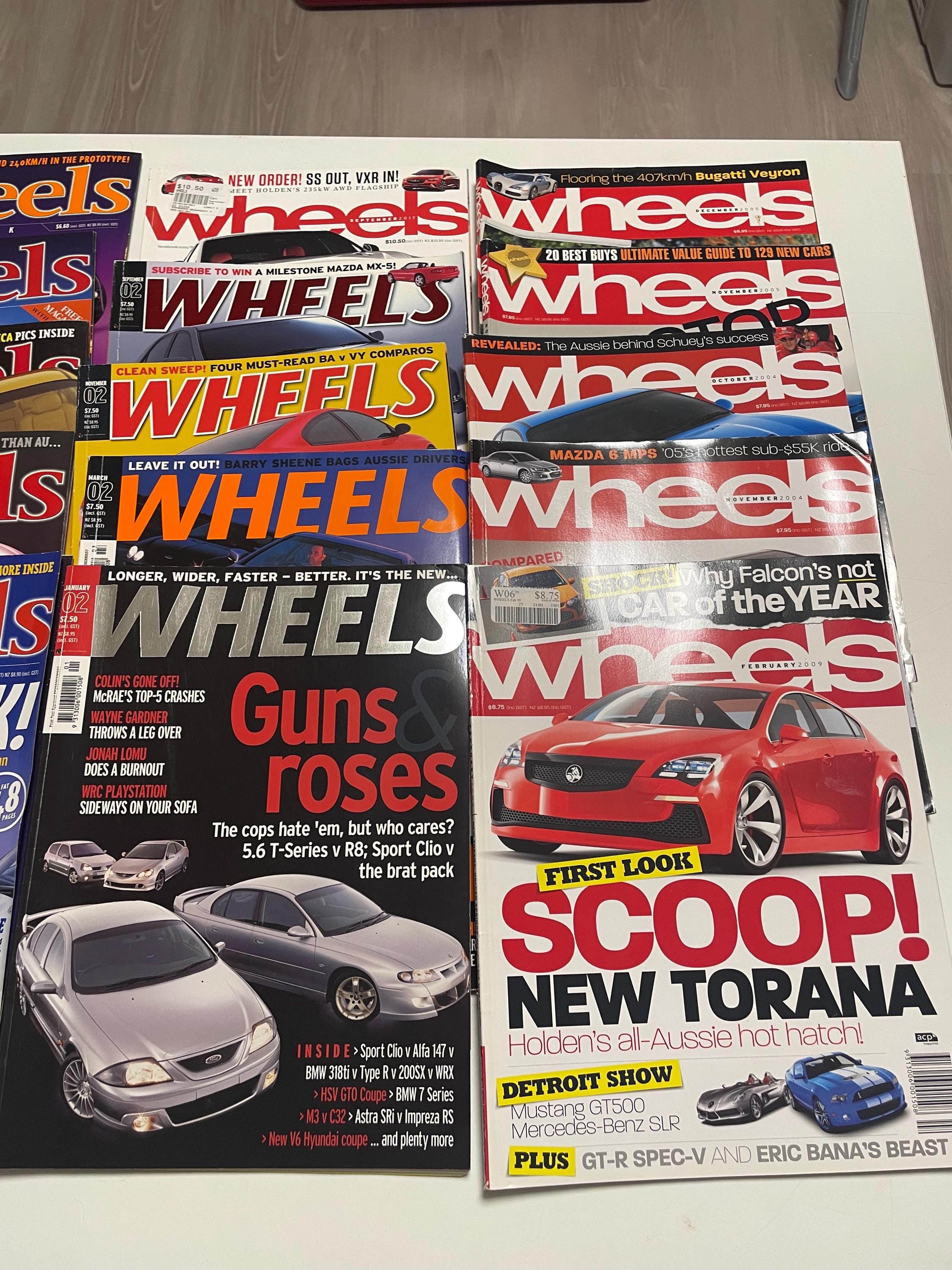 Vintage Australian ‘wheels’ Car Magazines 124 Copies Ranging From 1990 ...