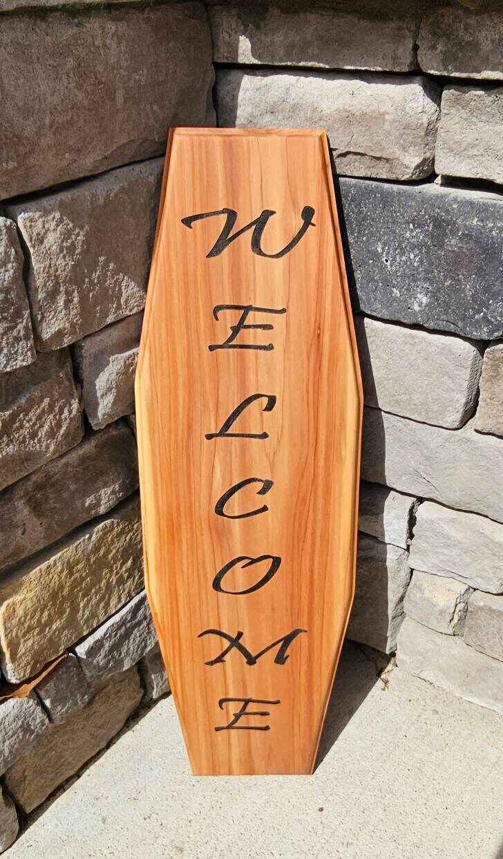 Cedar Welcome Sign - Etsy