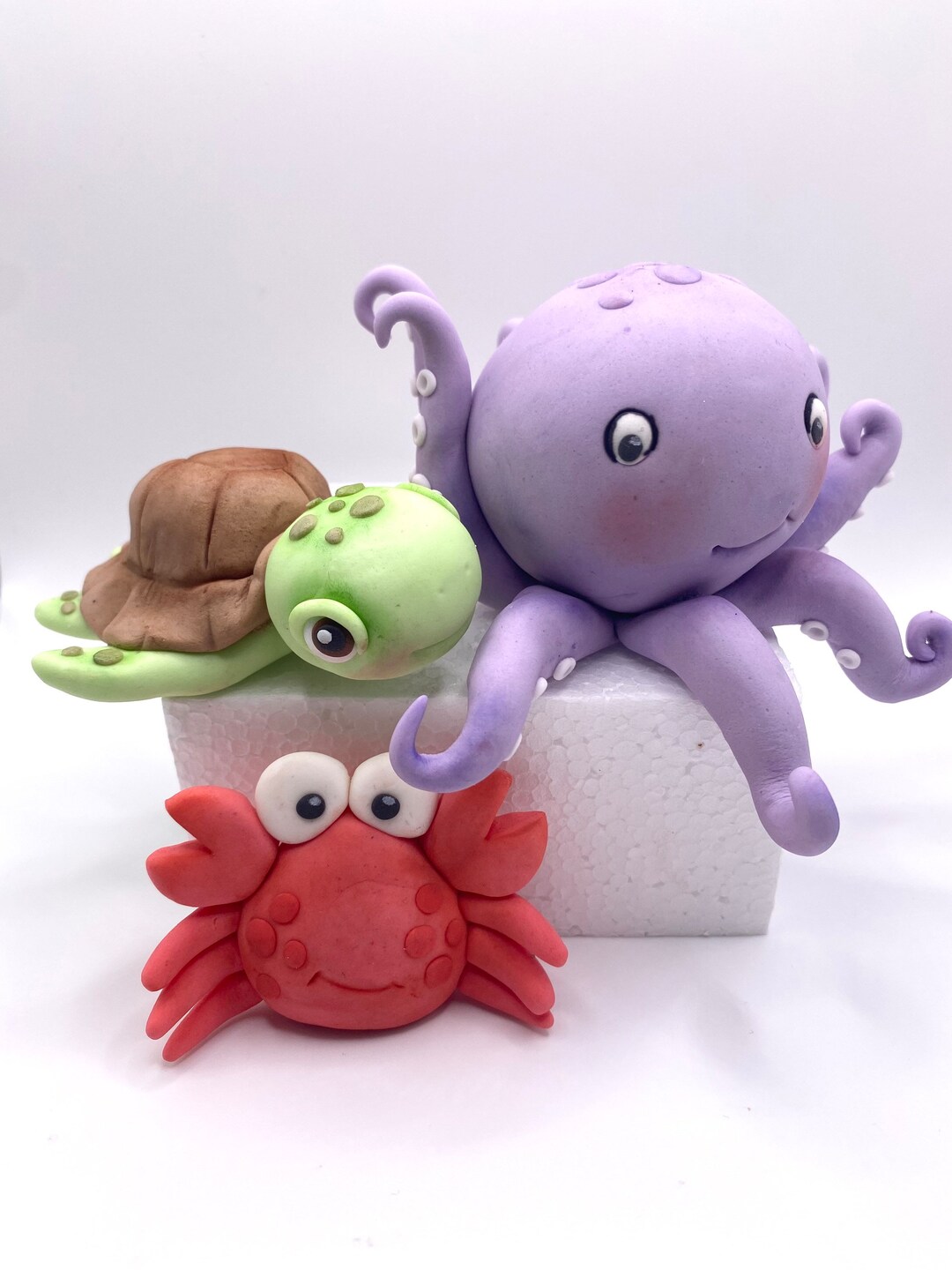 Under the Sea Fondant Animal Cake Toppers - Etsy Singapore