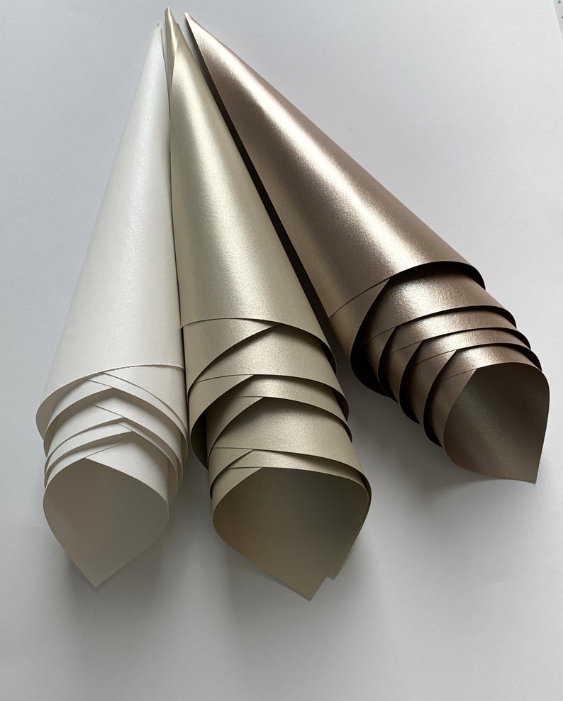 50 Guests Personalized Wedding Confetti Cones and Biodegradable ...