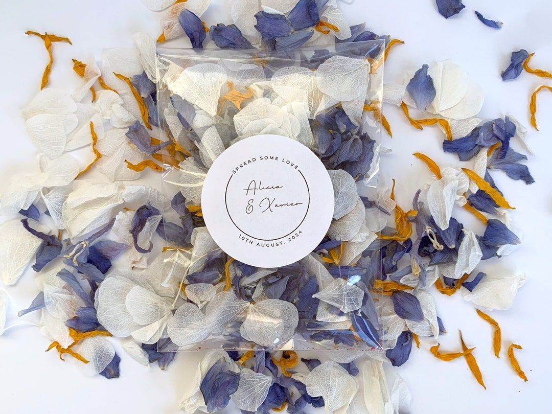 Biodegradable Wedding Confetti Packets Set of 10 Natural Confetti Petal ...