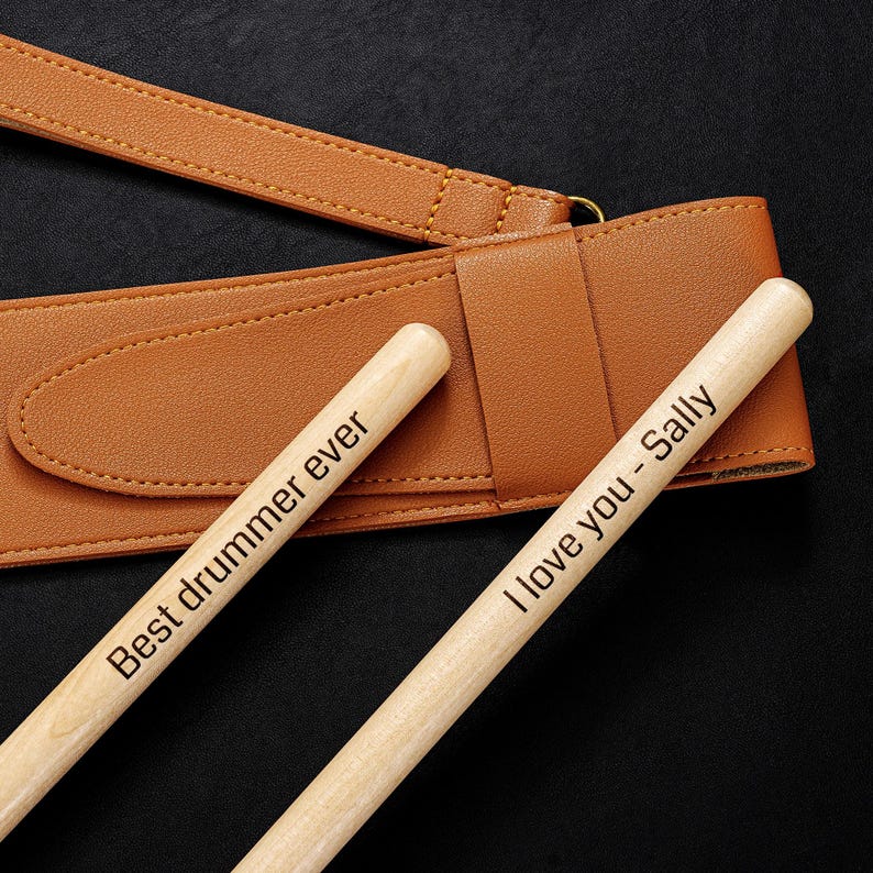 Engraved Drumstick Bag, Personalized Drumstick Holder With Drumsticks ...