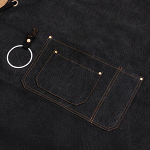 Personalized Embroidered Apron, Canvas Workshop Apron With Pockets ...