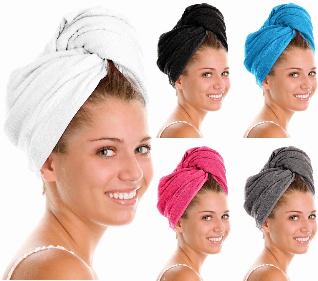 Cotton Hair Turban: Quick-drying Absorbent Towel Wrap - Etsy UK
