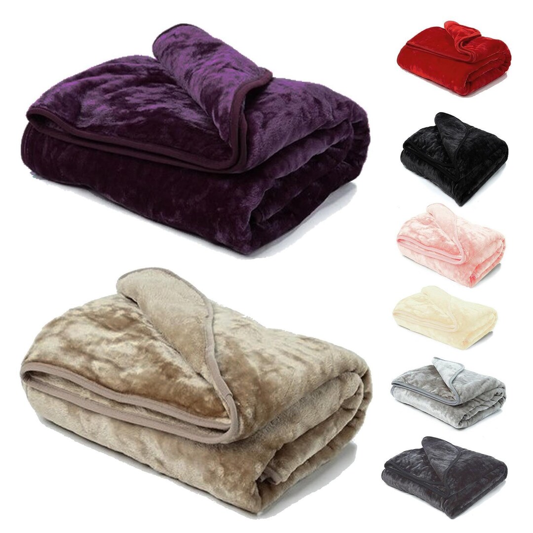 Luxury Faux Fur Blanket: Thick & Warm Throw - Adore Home - Etsy UK