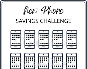 New Phone Savings Challenge Game - Etsy