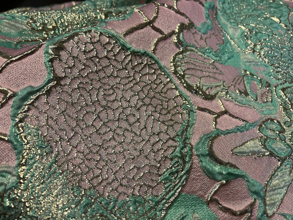 NEW High Class Brocade Cloque Lurex Fabric - Etsy