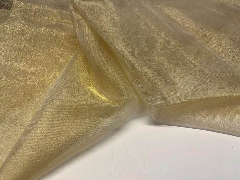 NEW High Class Metallic Gold Silk Organza Fabric - Etsy